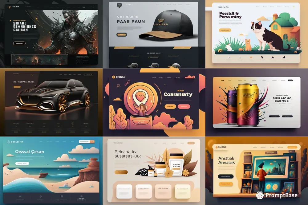 Premium Website Mockups Midjourney Prompt | PromptBase