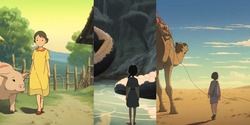 Studio Ghibli Style Movie Stills Midjourney Prompt Promptbase
