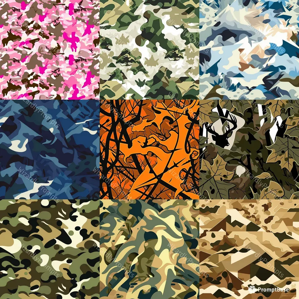 Camouflage Patterns Midjourney Prompt | PromptBase