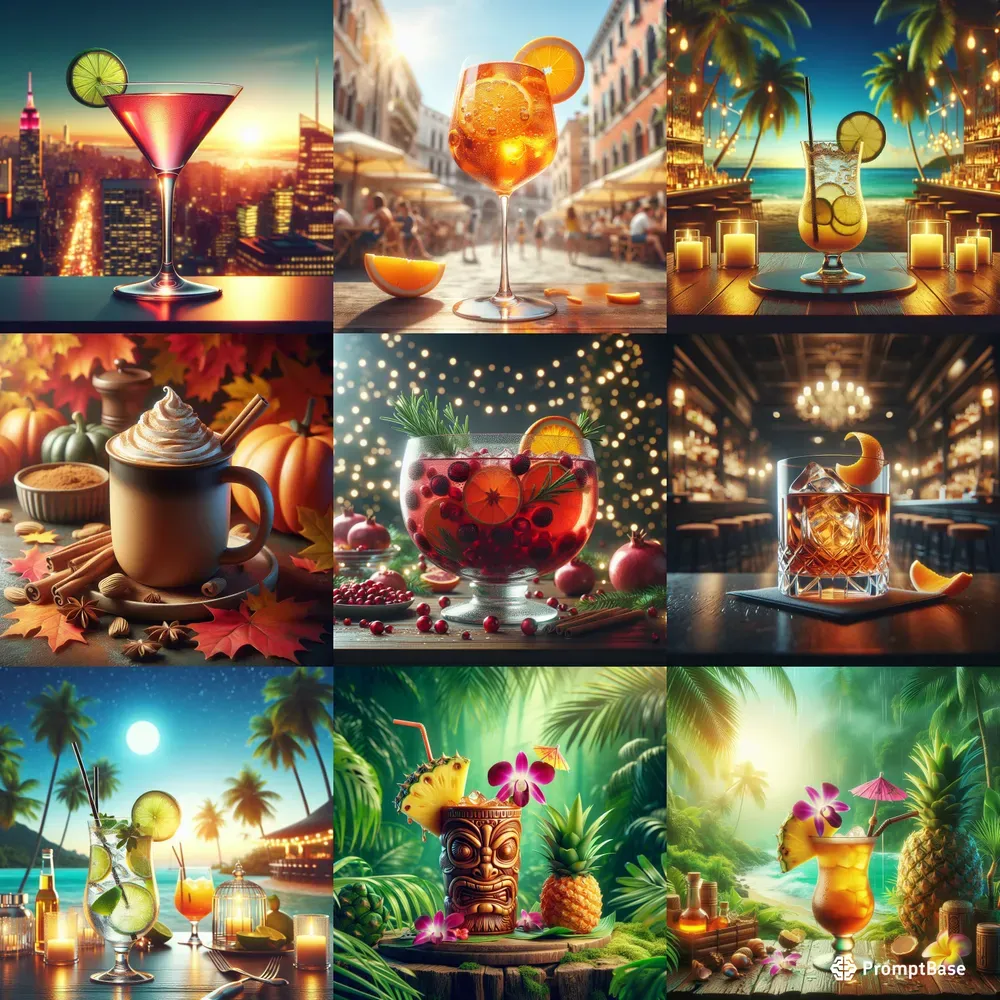 Cocktail Cravings Realistic Ads DALL·E Prompt | PromptBase