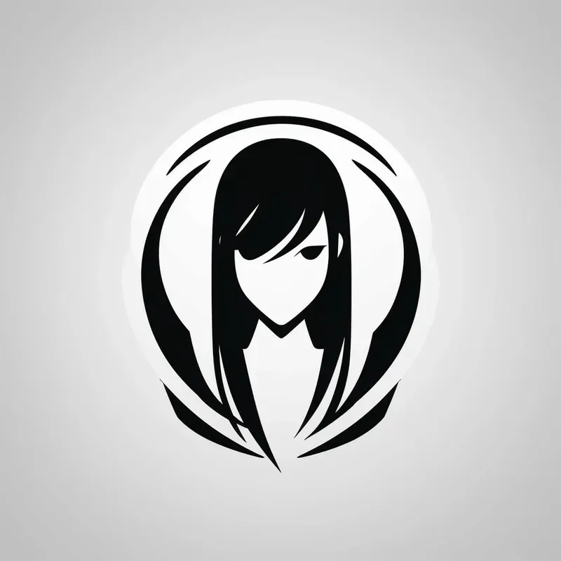 Minimal Anime No Face Logos Midjourney Prompt | PromptBase