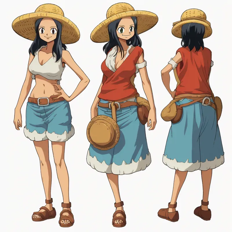 One Piece Characters Female Versions Midjourney Prompt | PromptBase