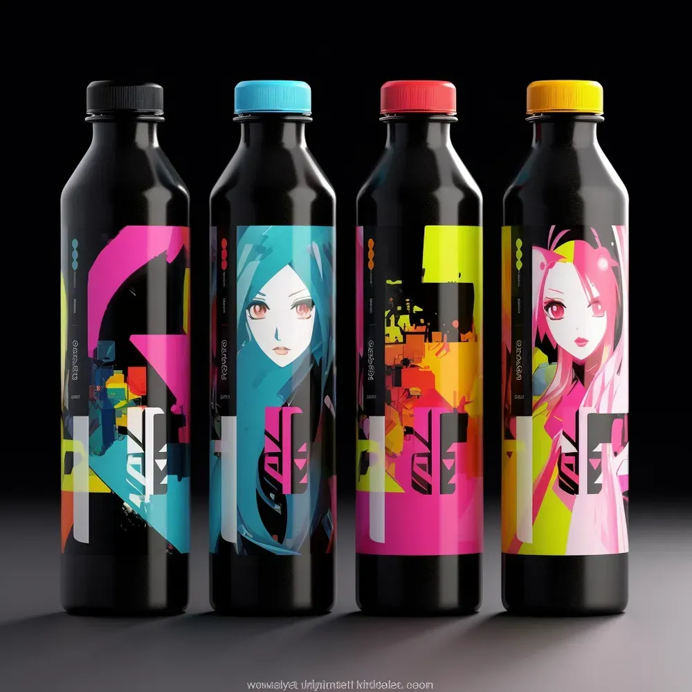 Anime Beverage Drink Packagings Midjourney Prompt | PromptBase