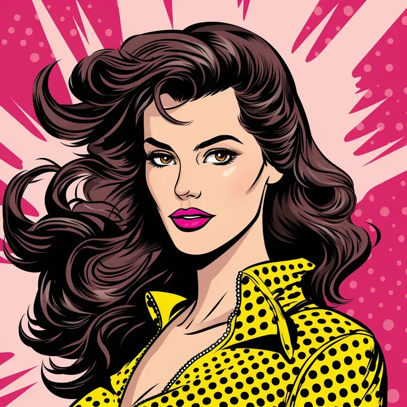 Pop Art Models Midjourney Prompt | PromptBase