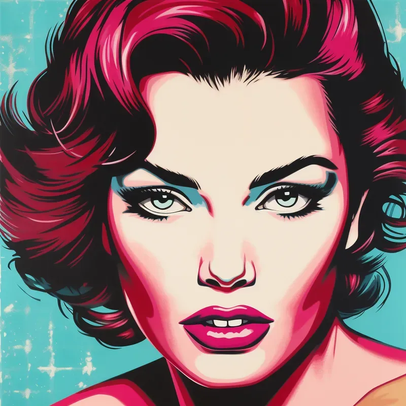 Pop Art Models Midjourney Prompt | PromptBase