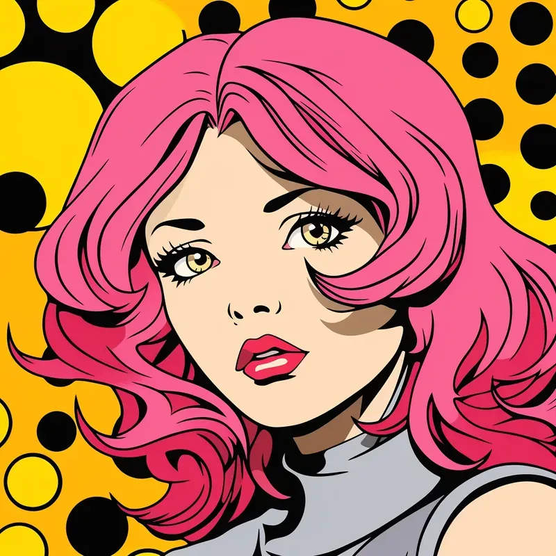 Anime Pop Art Characters Midjourney Prompt | PromptBase