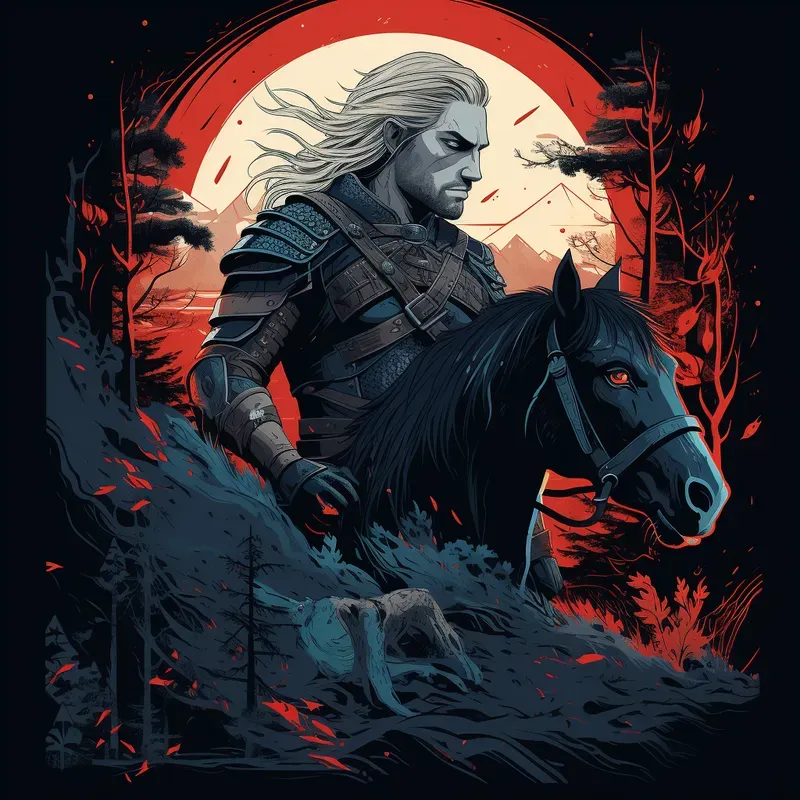 The Witcher Vectors Midjourney Prompt | PromptBase