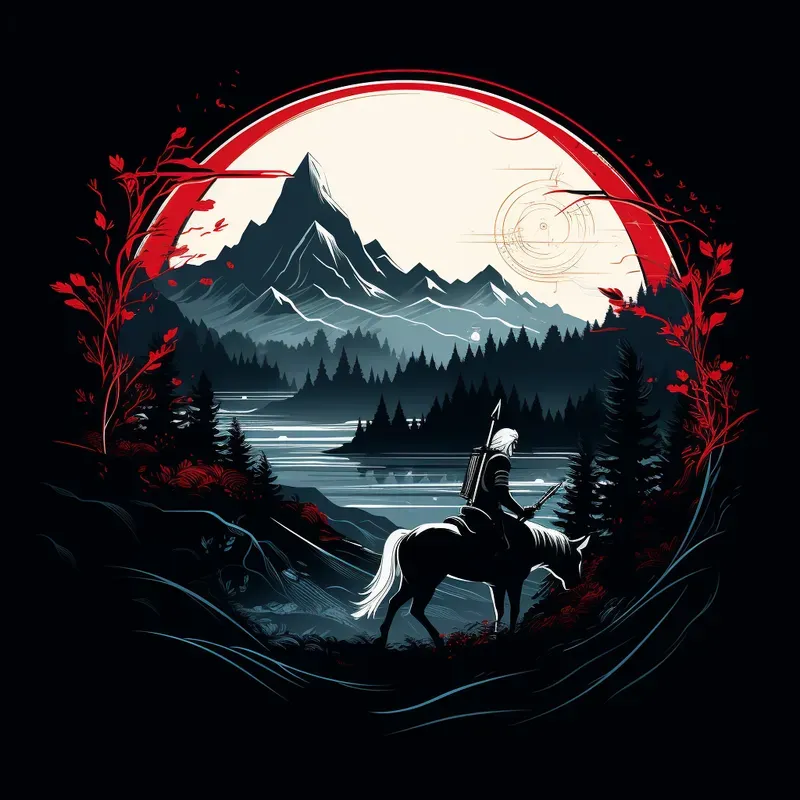 The Witcher Vectors Midjourney Prompt | PromptBase