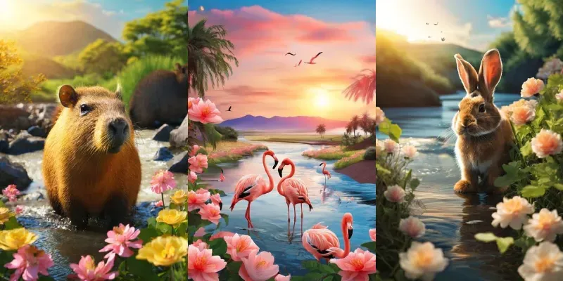 Landscape Pictures With Animals Leonardo Ai Prompt | PromptBase