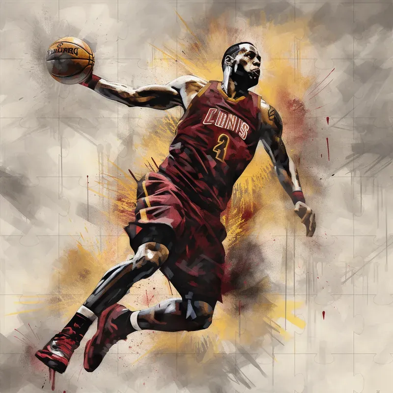 Famous Sport Stars Oil Paintings Midjourney Prompt | PromptBase