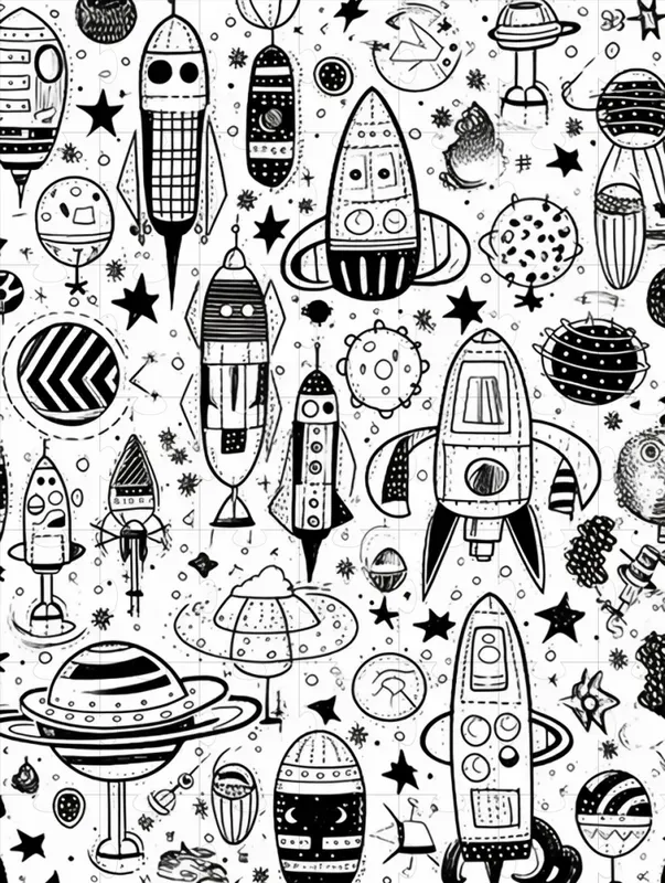 Doddle Visual Hunt Coloring Pages Midjourney Prompt | PromptBase