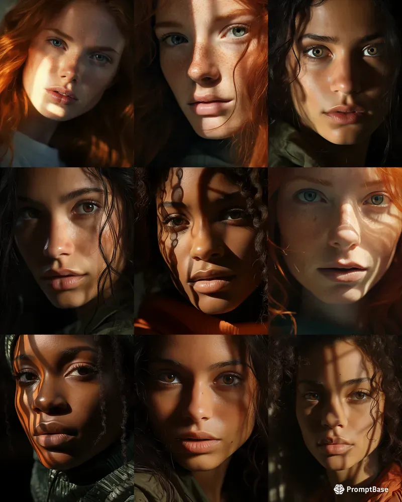 Unreal Portrait Photographs Midjourney Prompt | PromptBase