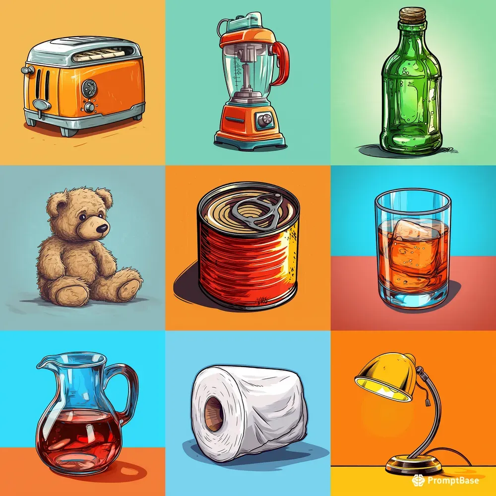 Cartoon Style Vector Illustrations Midjourney Prompt | PromptBase