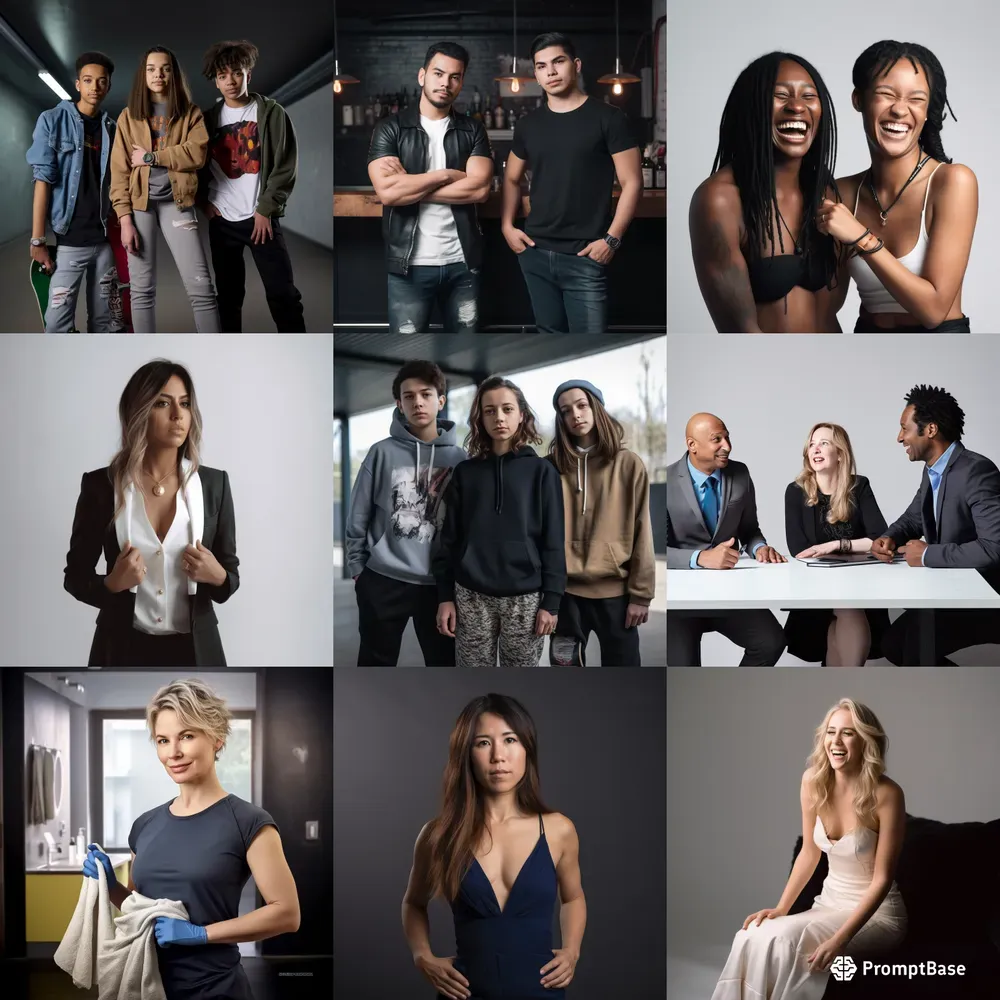 Photorealistic Studio Modeling Shots Midjourney Prompt | PromptBase