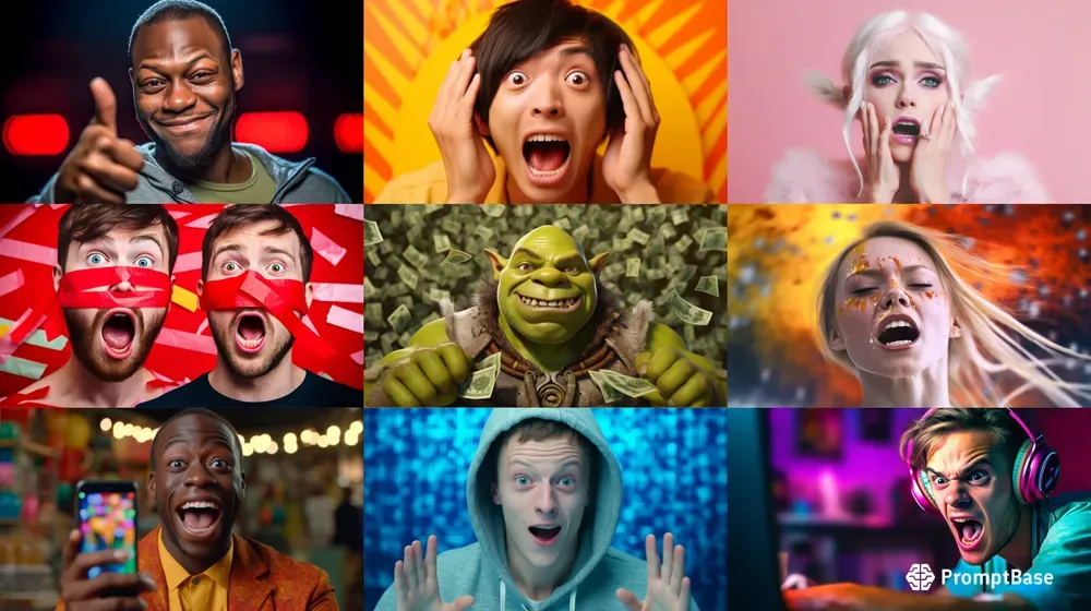 Very Emotional YouTube Thumbnails Midjourney Prompt | PromptBase