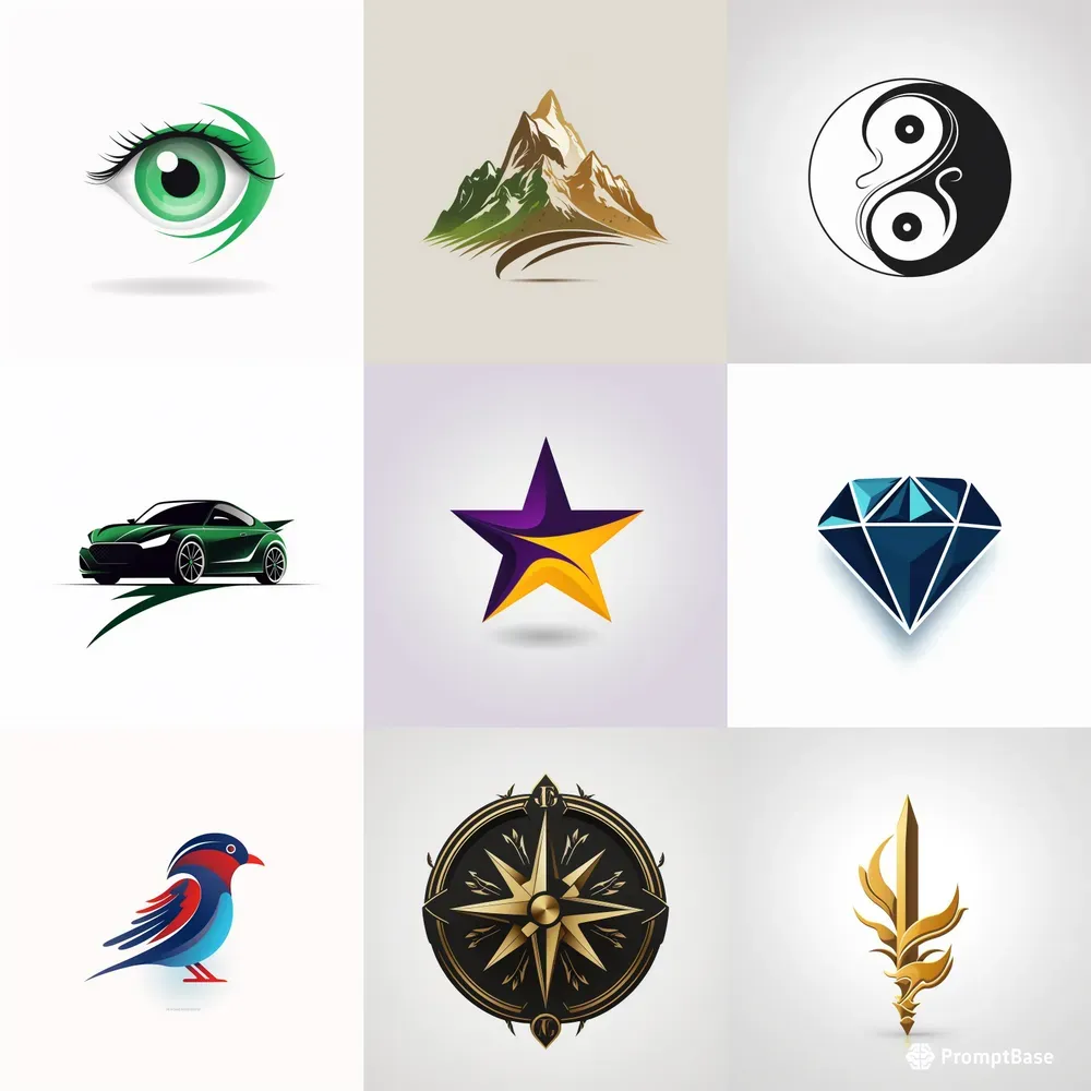 Simplistic Logos Of Your Ideas Midjourney Prompt | PromptBase