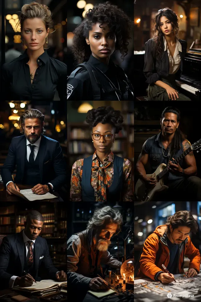 Nostalgic 90s Profession Portraits Midjourney Prompt | PromptBase