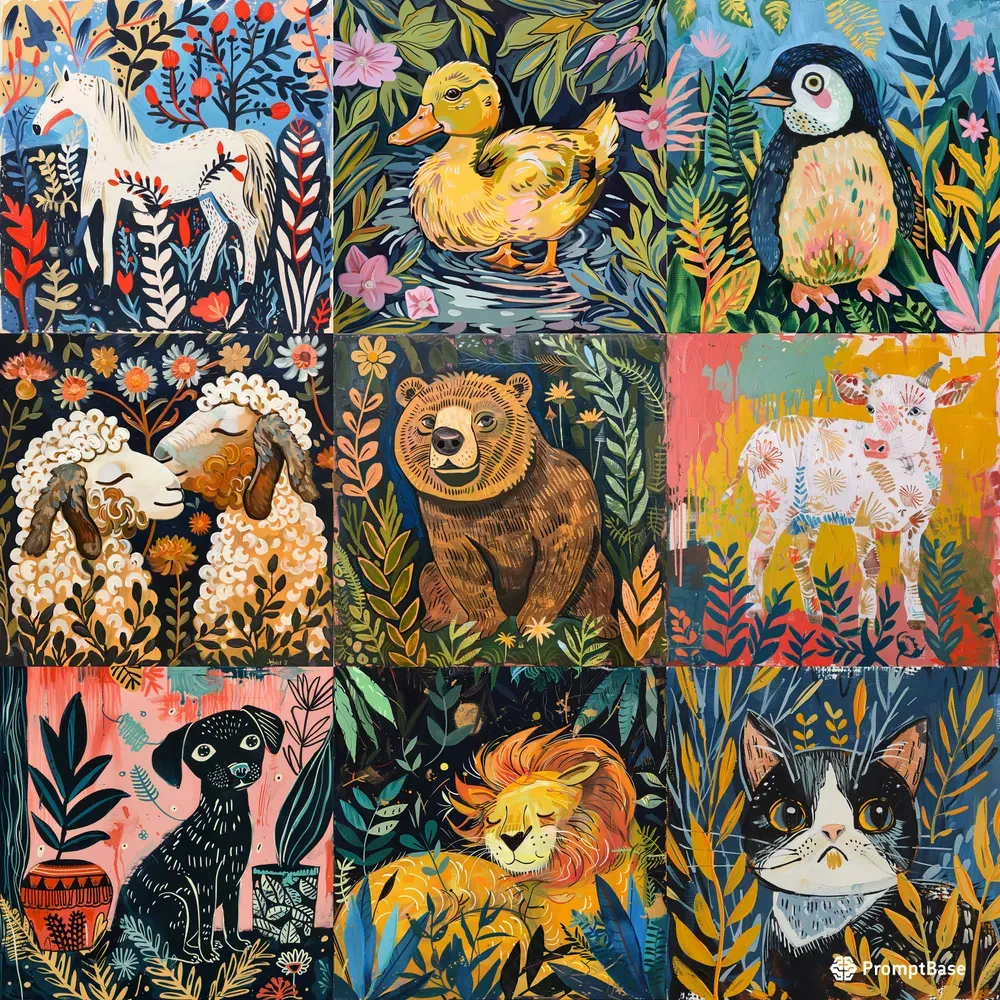 Greek Classical Animal Paintings Midjourney Prompt | PromptBase