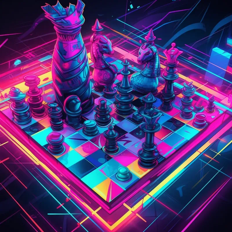 Neon Glowing Wall Art Midjourney Prompt | PromptBase