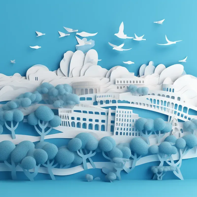 Paper Cities Midjourney Prompt | PromptBase