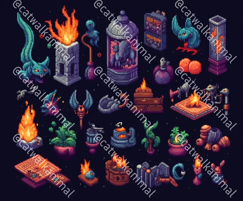 Mythical 8 Bit Pixel Art Midjourney Prompt | PromptBase