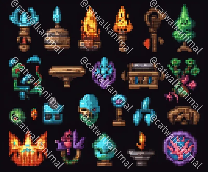 Mythical 8 Bit Pixel Art Midjourney Prompt | PromptBase