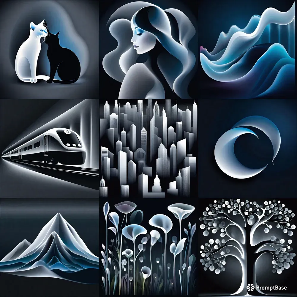 Luminogram Illustrations Stable Diffusion Prompt | PromptBase