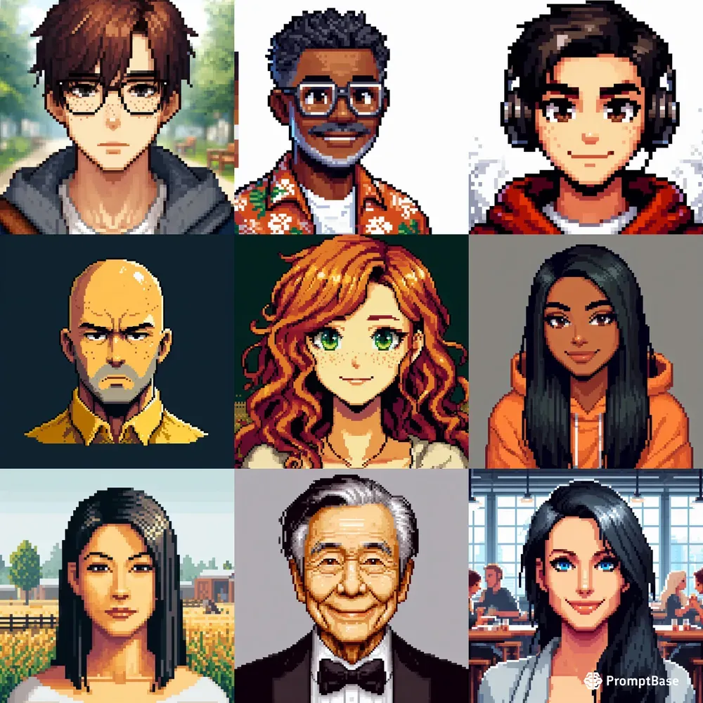 Pixel Art Avatar Studios DALL·E Prompt | PromptBase