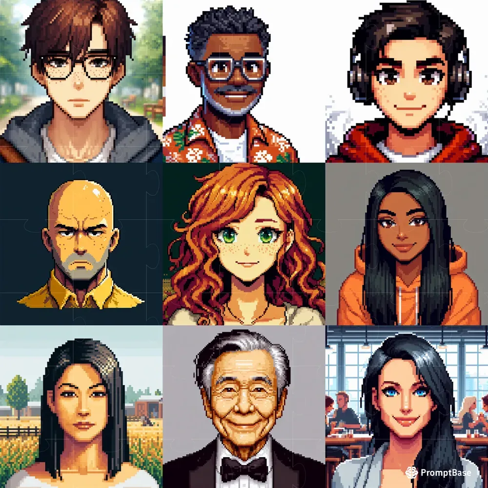 Pixel Art Avatar Studios DALL·E Prompt | PromptBase