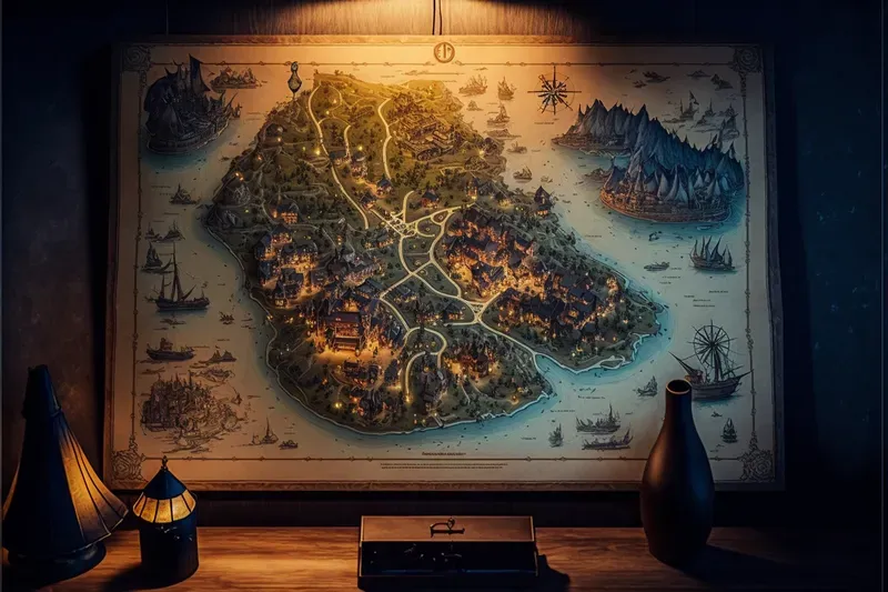 Role Play Maps Midjourney Prompt | PromptBase