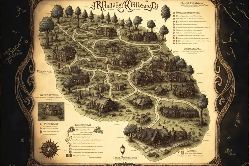 Role Play Maps Midjourney Prompt | PromptBase