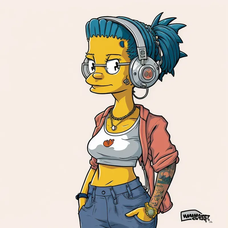 Customisable Simpson Characters Midjourney Prompt | PromptBase