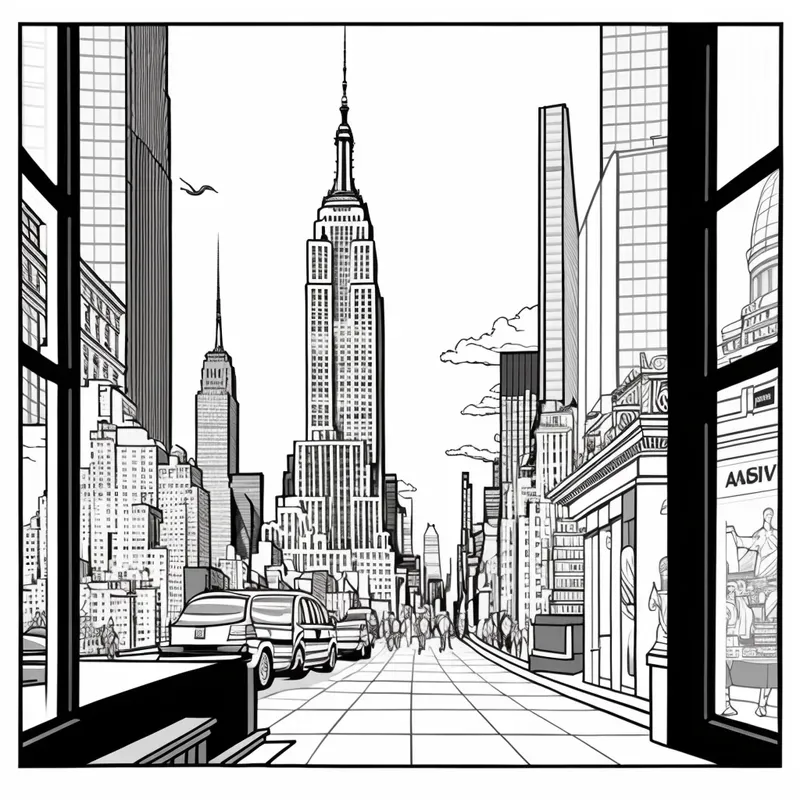 Medium Difficulty Coloring Books Midjourney Prompt | PromptBase