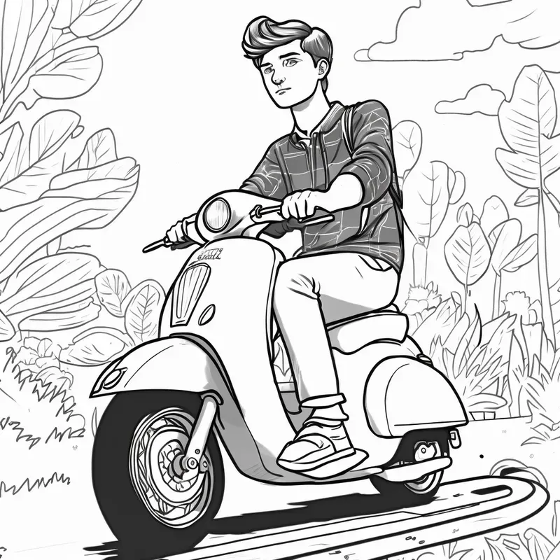 Medium Difficulty Coloring Books Midjourney Prompt | PromptBase