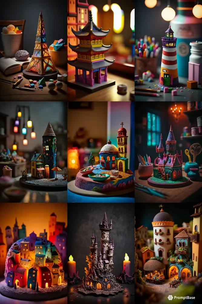 Miniature Clay Models Midjourney Prompt | PromptBase