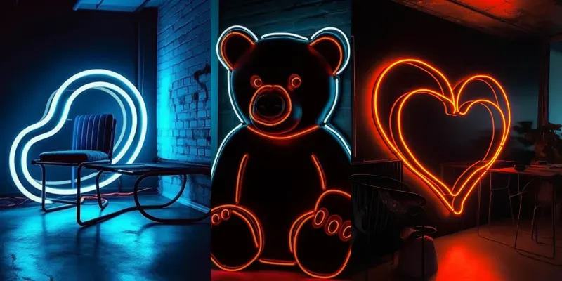 Neon Signs For Decor Midjourney Prompt | PromptBase