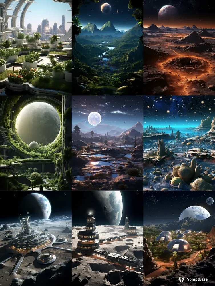 Interstellar Civilizations Midjourney Prompt | PromptBase