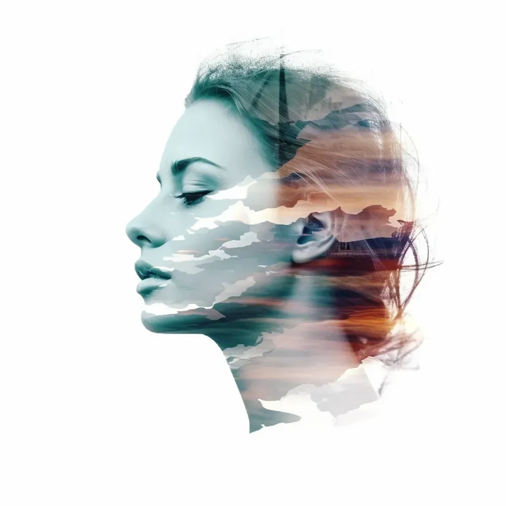 Double Exposure Effects Midjourney Prompt | PromptBase