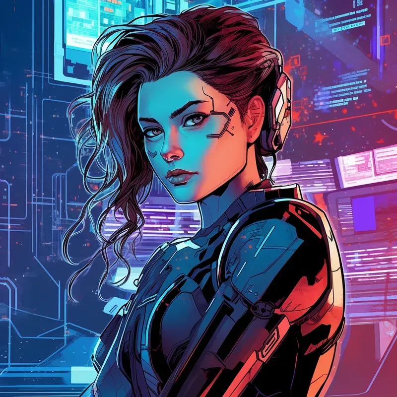 NFT Sci-fi Character Profiles Midjourney Prompt | PromptBase