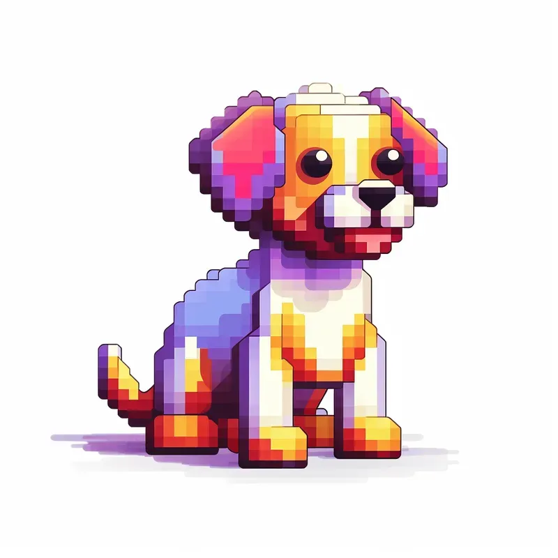 2D Pixelated Character Midjourney Prompt | PromptBase