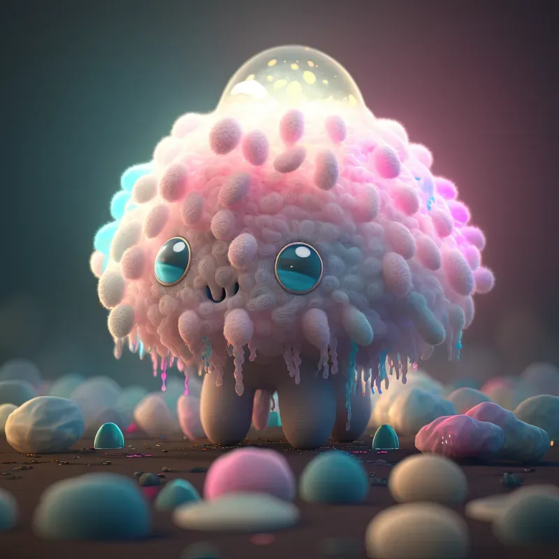 Cute Gel Creatures Midjourney Prompt | PromptBase