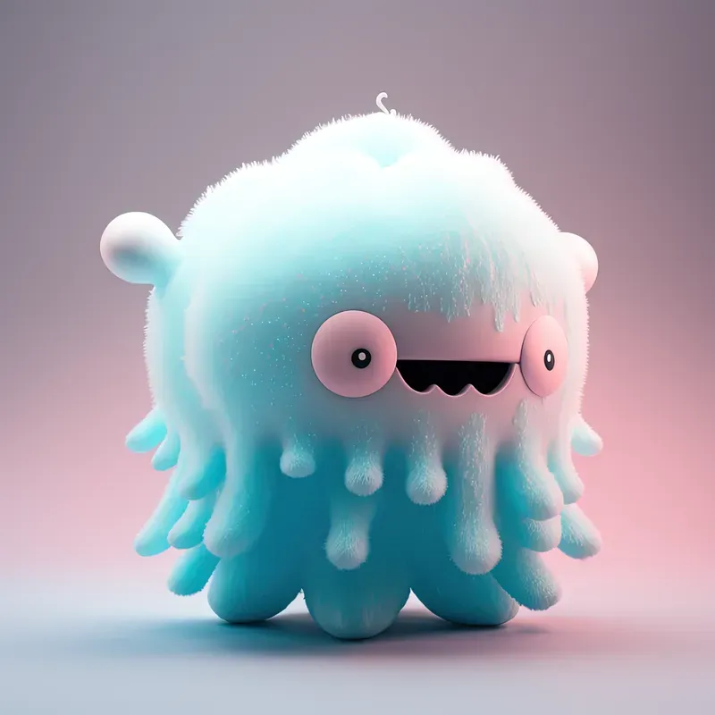 Cute Gel Creatures Midjourney Prompt | PromptBase