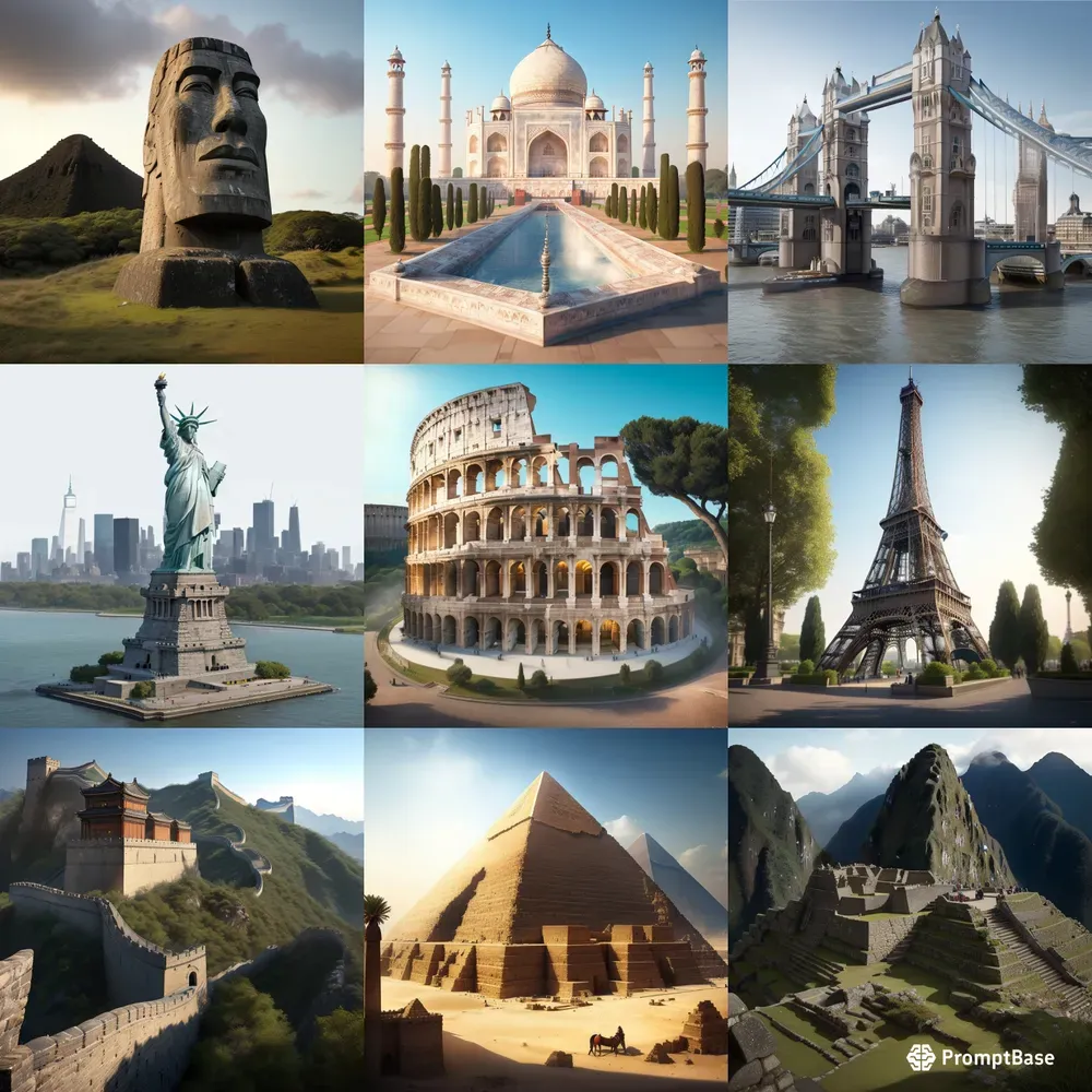 Famous Architectures And Monuments Leonardo Ai Prompt | PromptBase