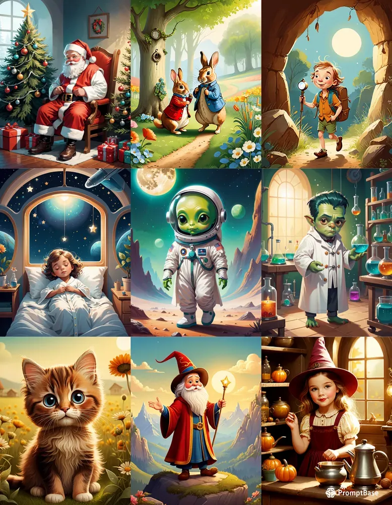 Childrens Book Illustrations Stable Diffusion Prompt | PromptBase