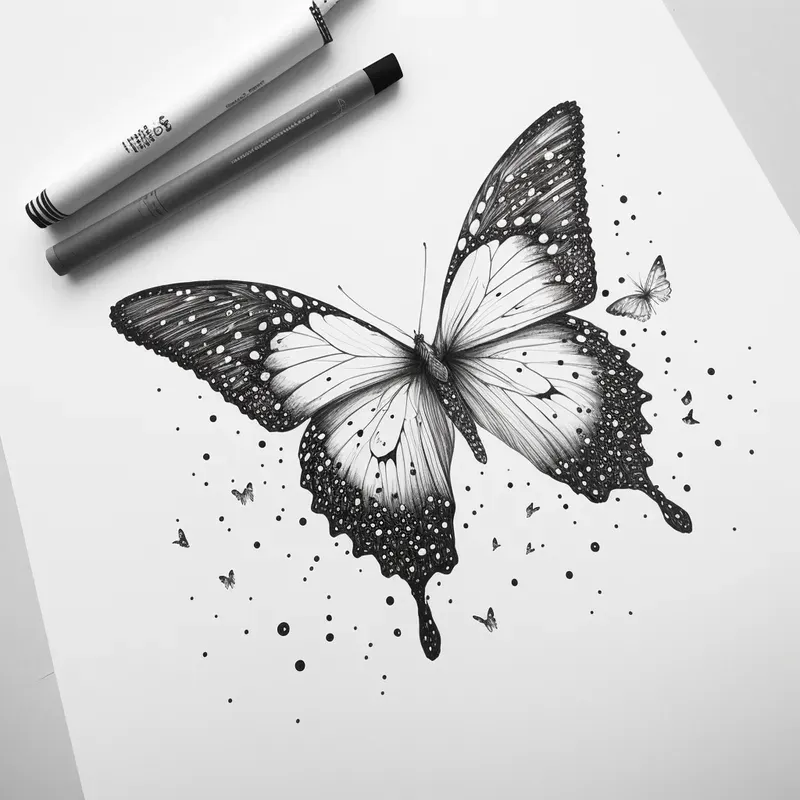 Unique Reference Pencil Drawings Midjourney Prompt | PromptBase