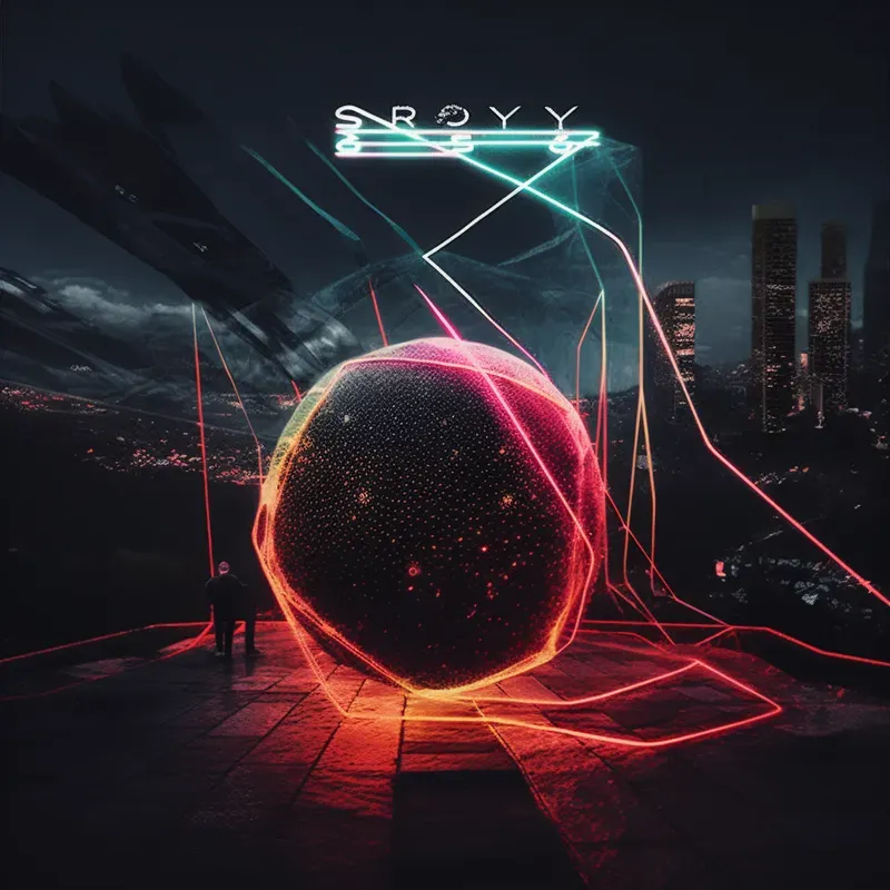 Modern Tech Album Covers Midjourney Prompt | PromptBase