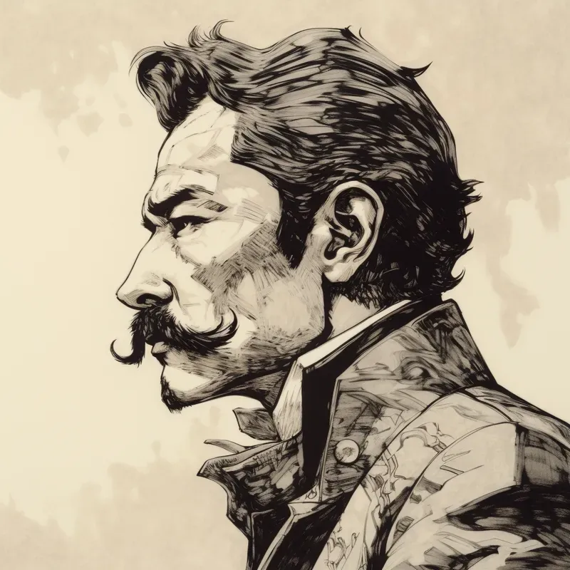 Ink Drawing NFT Portraits Midjourney Prompt | PromptBase