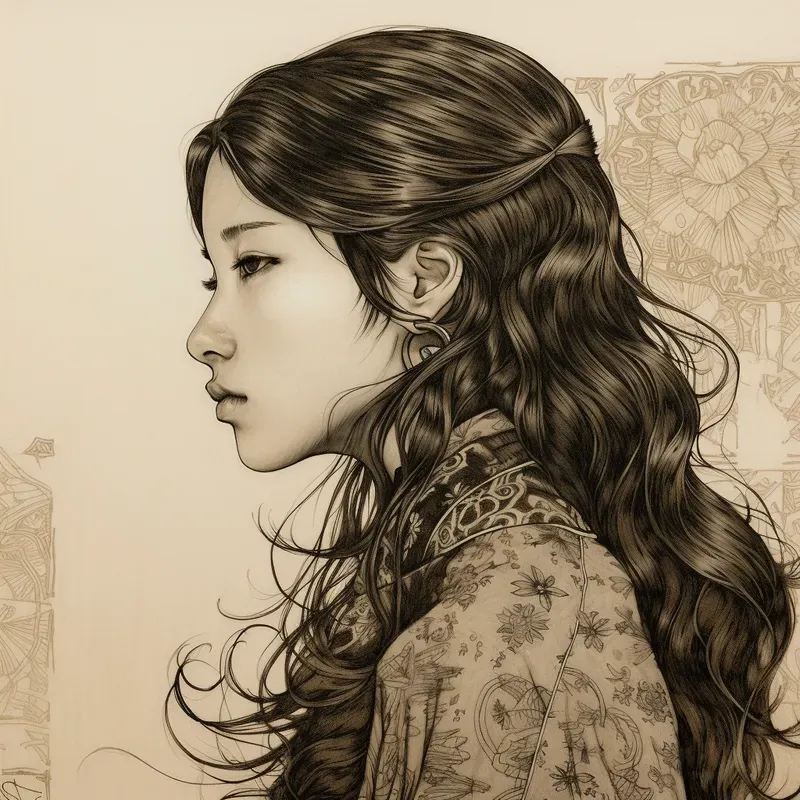 Ink Drawing NFT Portraits Midjourney Prompt | PromptBase