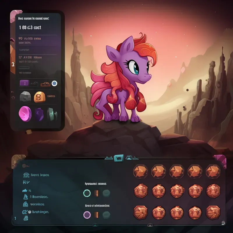 Character Interface Game Designs Midjourney Prompt | PromptBase