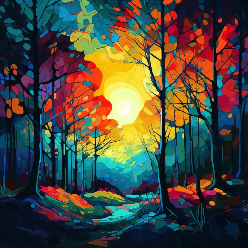 Pop Art Landscape Illustrations Midjourney Prompt | PromptBase